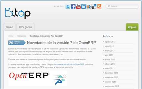 Novedades de la versión 7 de OpenERP – Toni Dorta